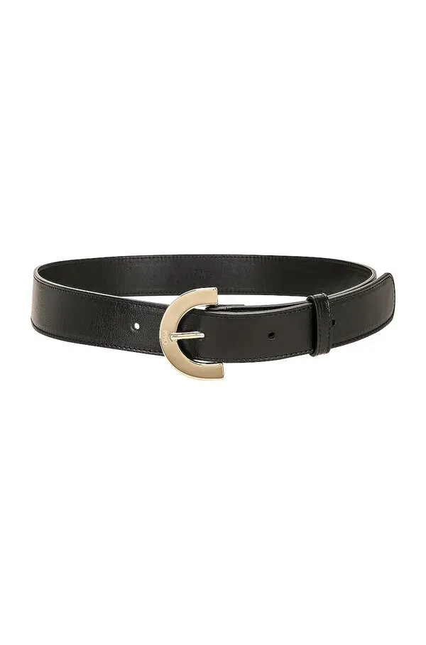 Chloé C Leather Belt - Black