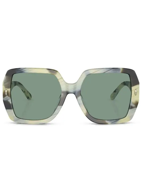 Tory Burch Logo-plaque Sunglasses - White