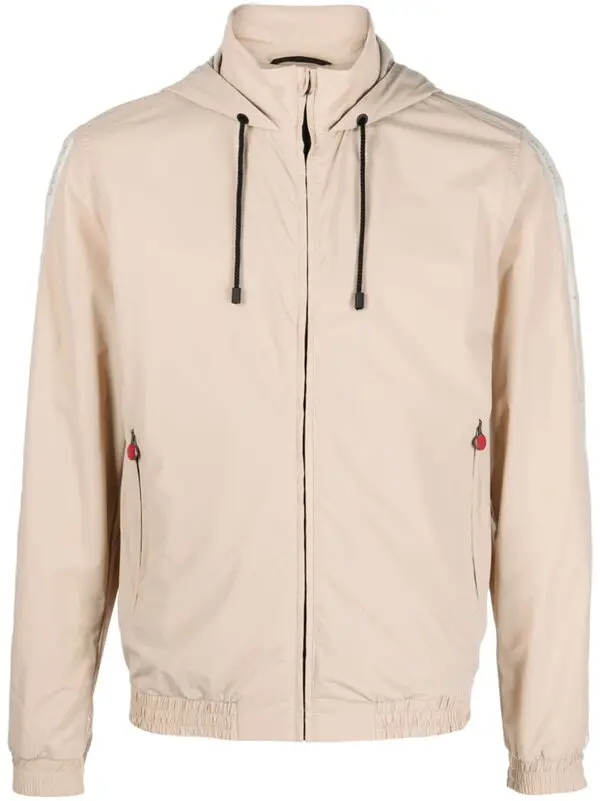 Kiton Zip-up Hooded Blouson Jacket