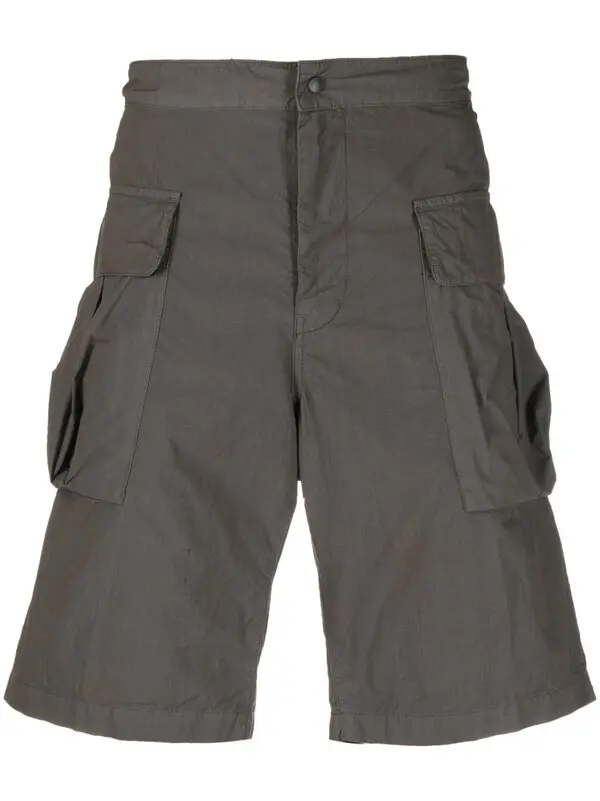 Aspesi Cotton Cargo Shorts - Grey