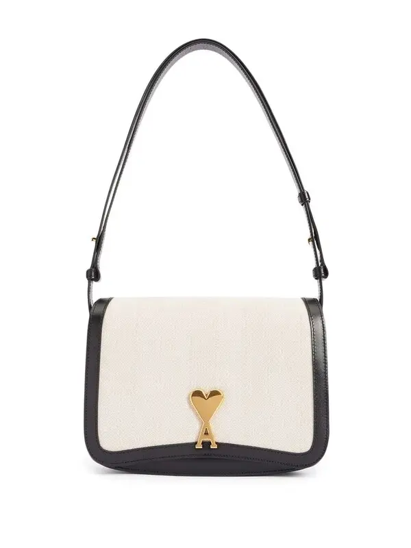 Ami Two-tone Shoulder Bag - Black