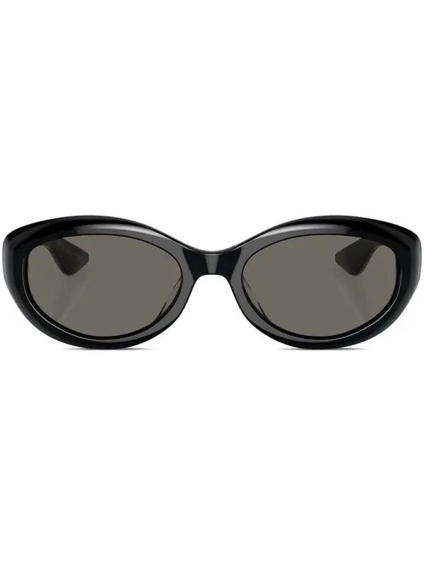 Oliver Spencer 1969 Oval-frame Sunglasses - Black