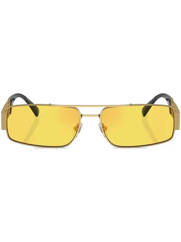 Versace Logo-plaque Rectangle Sunglasses