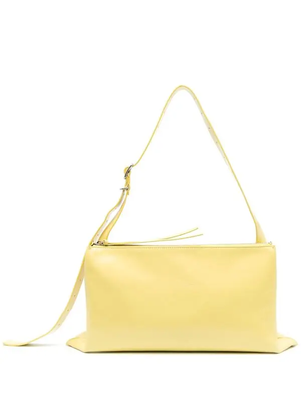 JIL SANDER Medium Folded Leather Shoulder Bag
