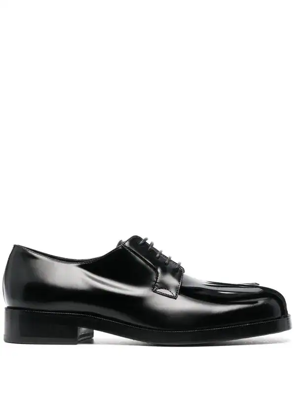 Raf Simons Square-Toe Derby Shoes In Black - 76% Off | Editorialist