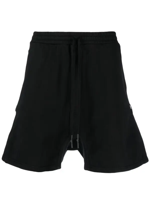 11 BY BORIS BIDJAN SABERI Drawstring-waist Cotton Shorts