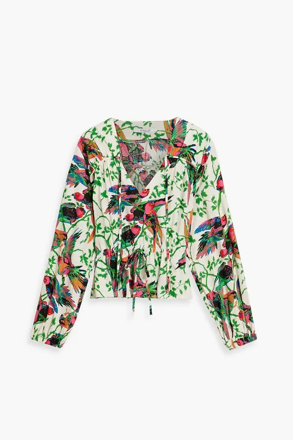 Derek Lam 10 Crosby Breanna Printed Blouse