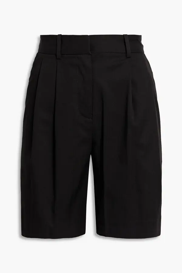 Derek Lam 10 Crosby Pleated Twill Shorts