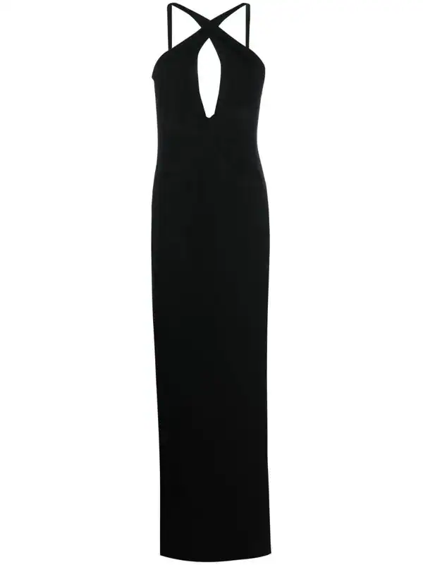 Monot Cut-out Maxi Dress - Black