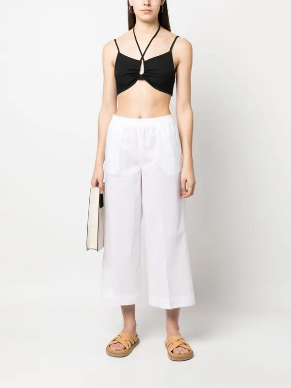 P.a.r.o.s.h Tie-fastening Cropped Top