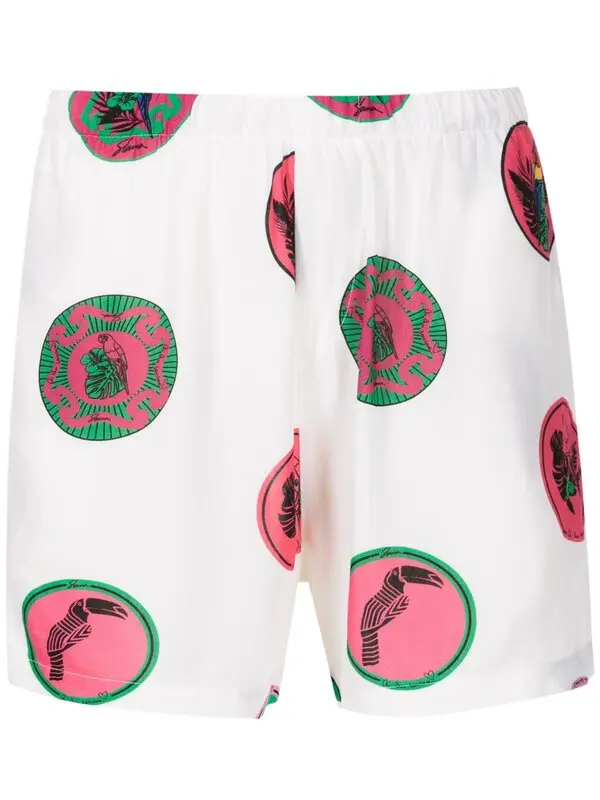 AMIR SLAMA Graphic-print Shorts