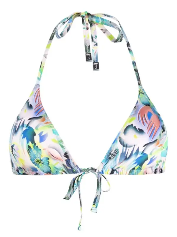 Paul Smith Tropical-print Bikini Top
