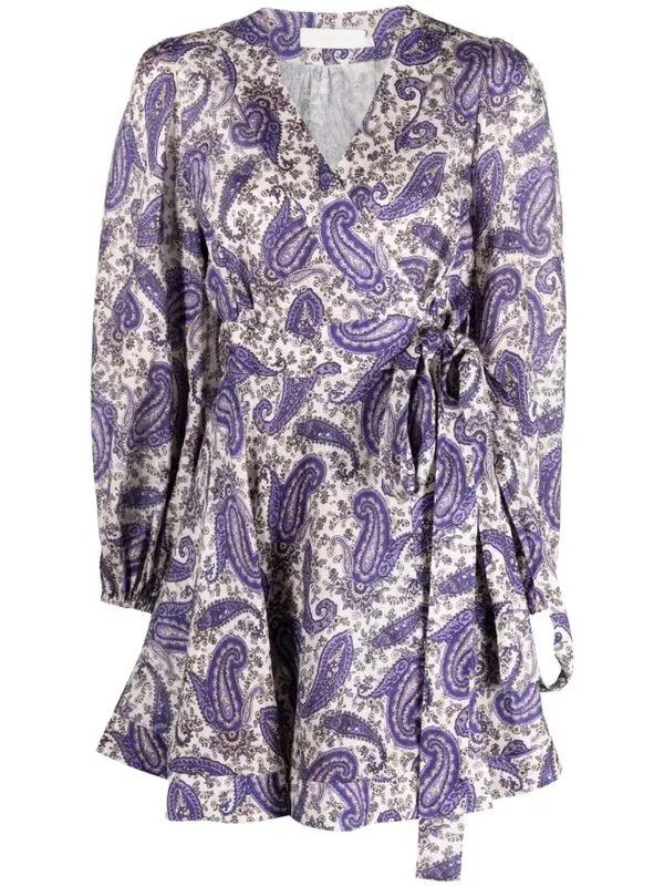 Zimmermann Devi Paisley-print Wrap Dress
