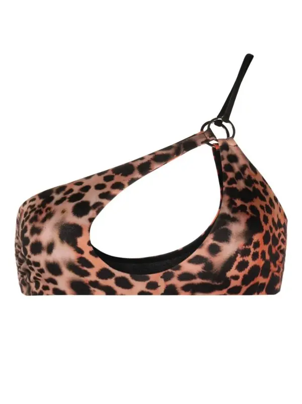 Roberto Cavalli Leopard-print Bikini Top - Orange