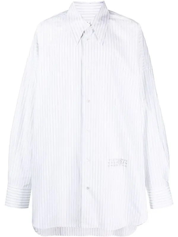 MAISON MARGIELA Numbers-motif Long-line Shirt