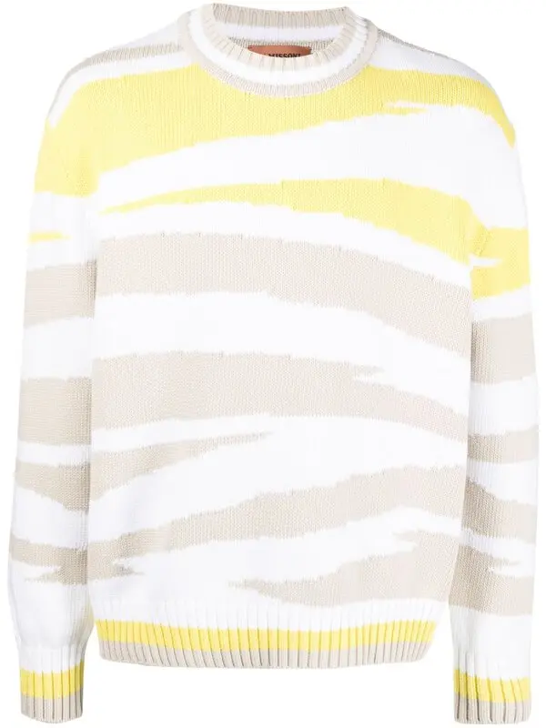 Missoni Zebra-print Crew-neck Jumper