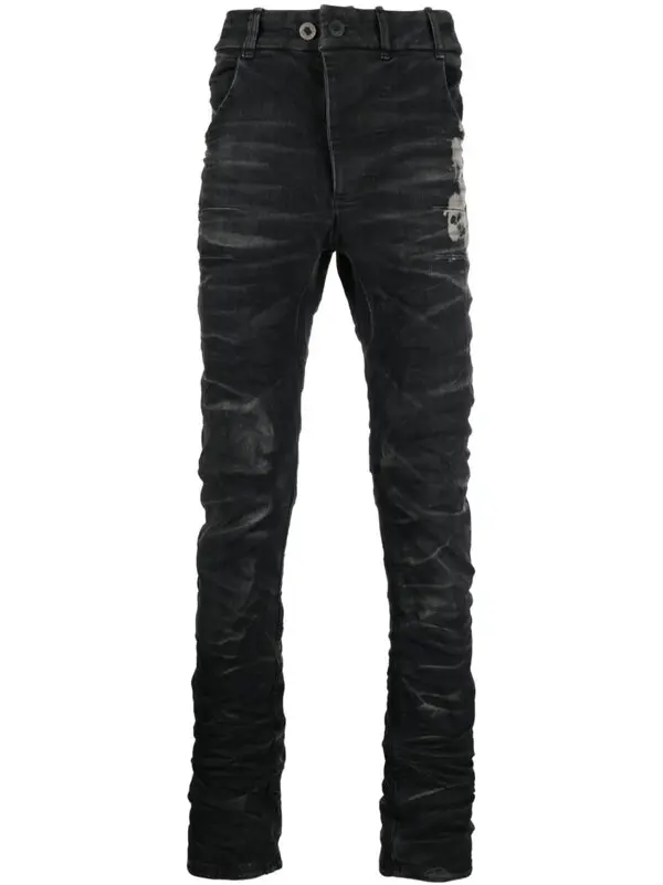 Boris Bidjan Saberi Distressed Skinny Jeans