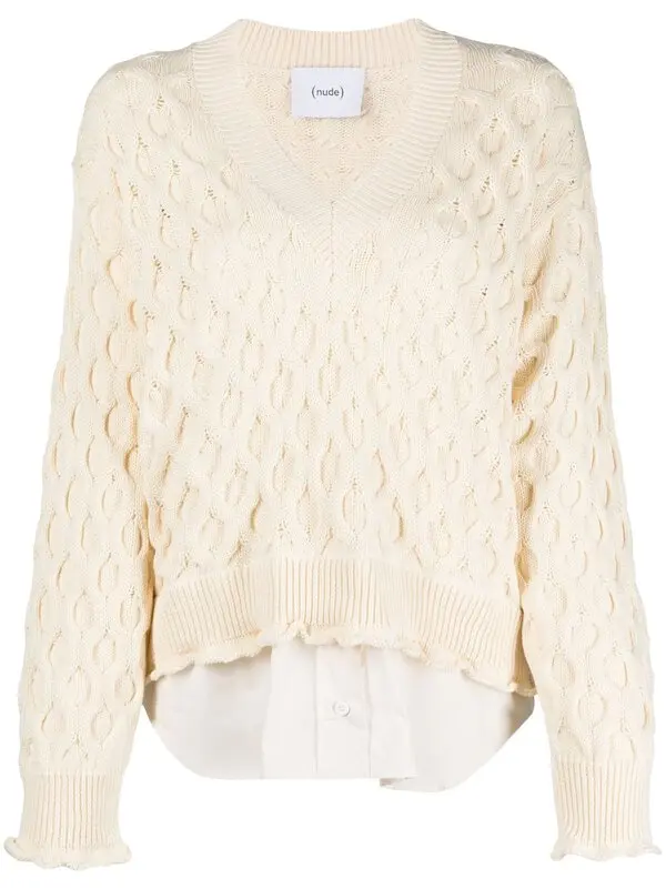 NUDE Layered-effect Jumper