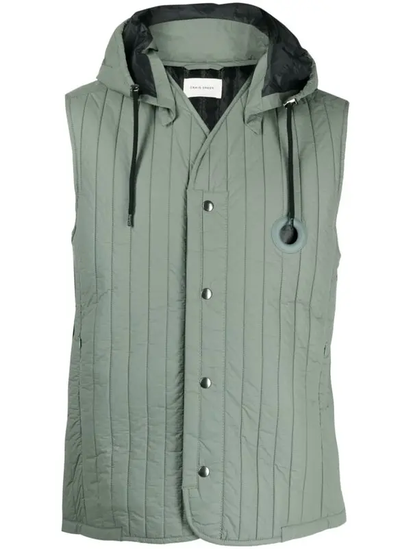 CRAIG GREEN Quilted Hooded Gilet