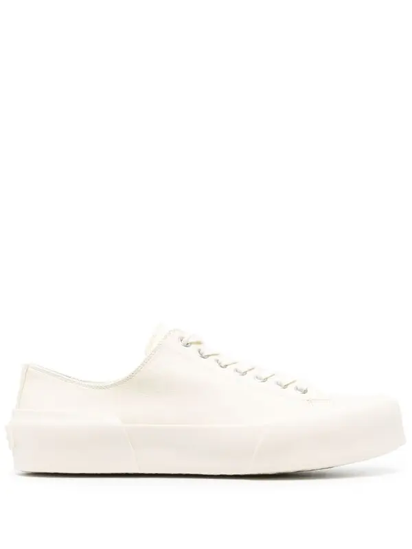 JIL SANDER Lace-up Low-top Sneakers - White