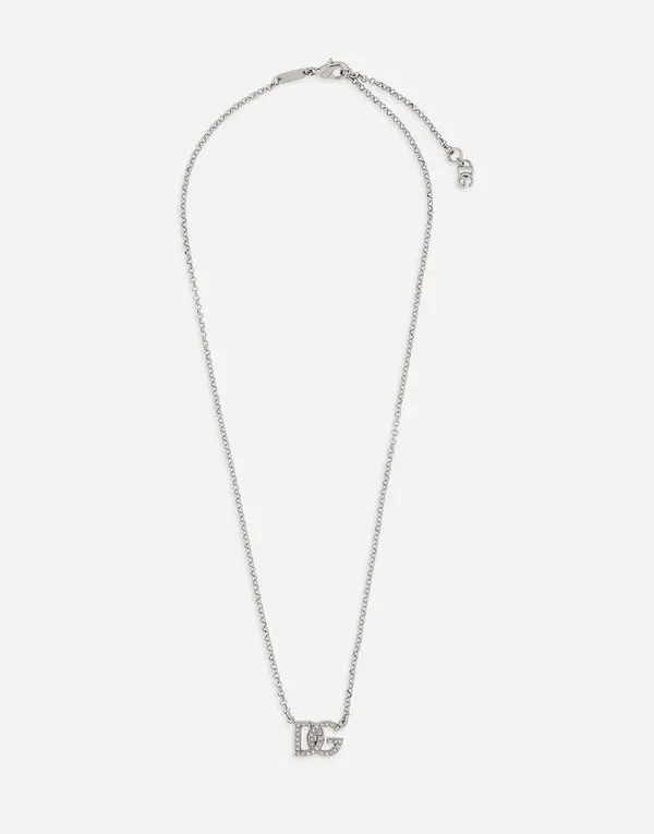 Dolce & Gabbana Dg Logo Chain Necklace - Silver