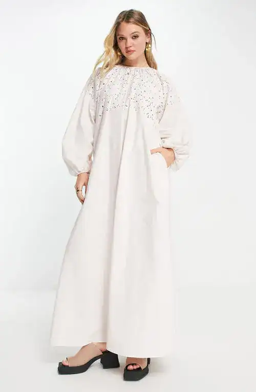 sachin and babi light blue dress ASOS Curve Dress Embroidered Lace Soft Pink main image 1