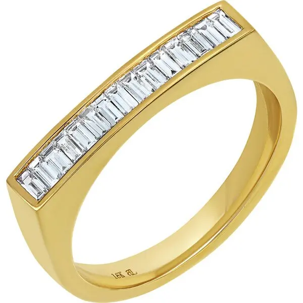 Bony Levy Florentine Diamond Baguette Ring