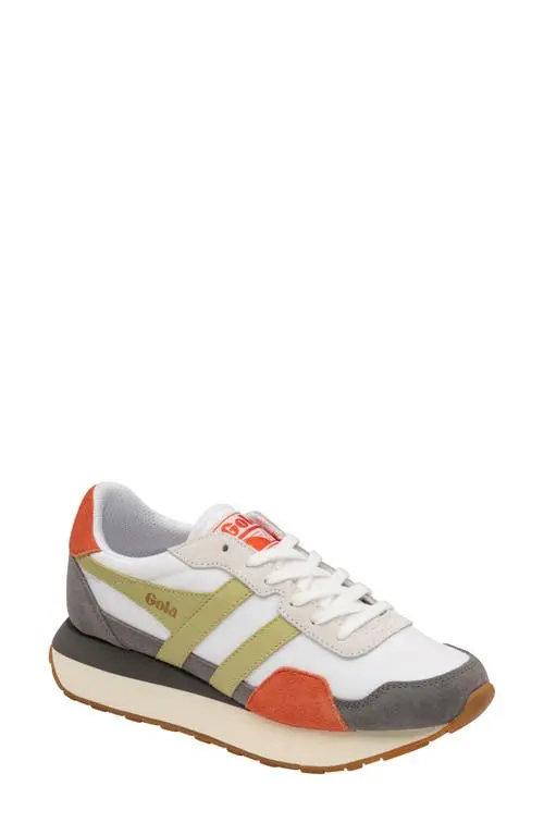 Gola Indiana Sneaker - White/ash/lemon
