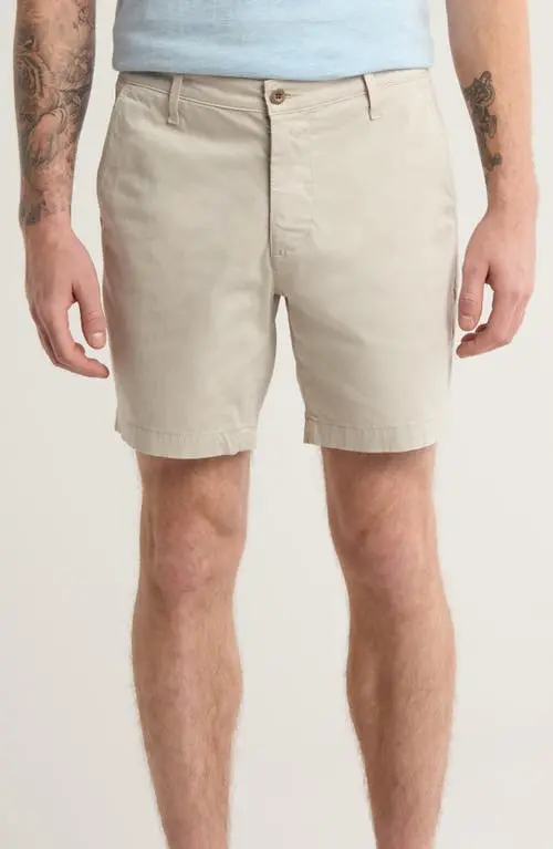 Ag Cipher 7-inch Chino Shorts - White Sesame