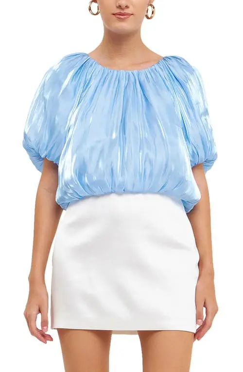Endless Rose Sheen Blouson Top