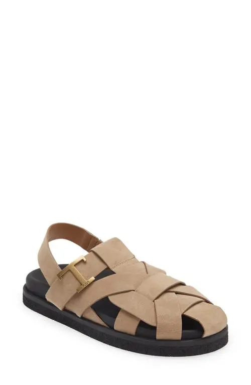 TOD'S T-logo Fisherman Sandal