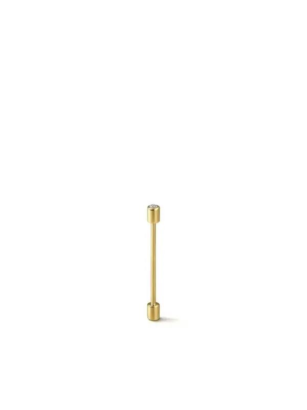 Shihara 18kt Yellow Twist Pin 02 Diamond Earring