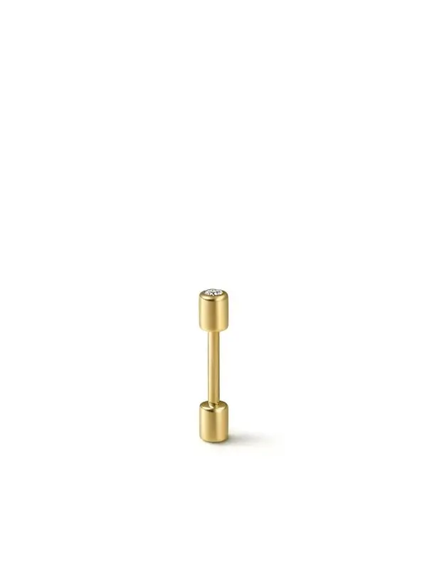 Shihara 18kt Yellow Twist Pin 01 Diamond Earring