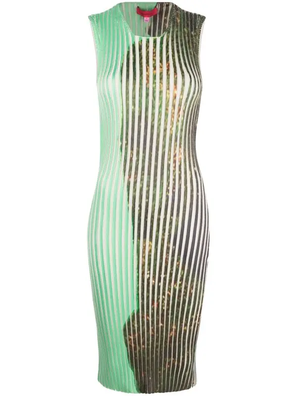 Eckhaus Latta Graphic-print Knit Dress