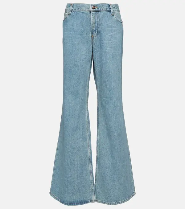 Magda Butrym Low-rise Flared Jeans - Blue