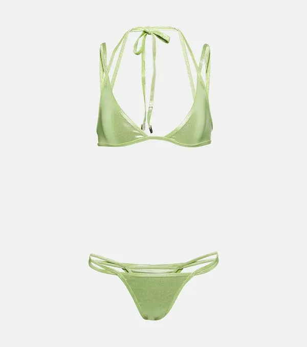 Attico Halterneck Bikini Top