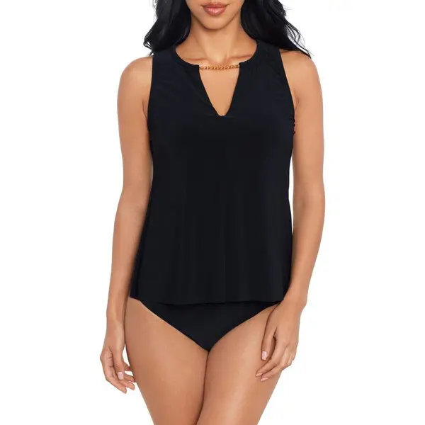 MAGICSUIT® Hyperlink Chanae Tankini Top - Black