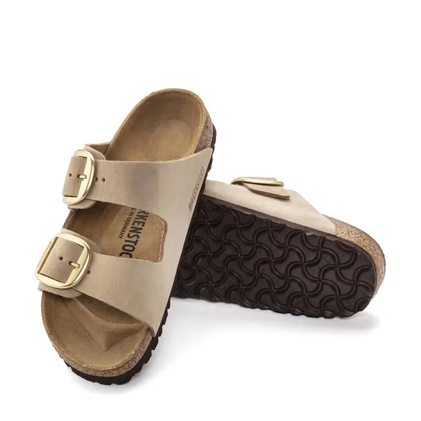 BIRKENSTOCK Arizona Big Buckle Sandal - Sandcastle Nubuck