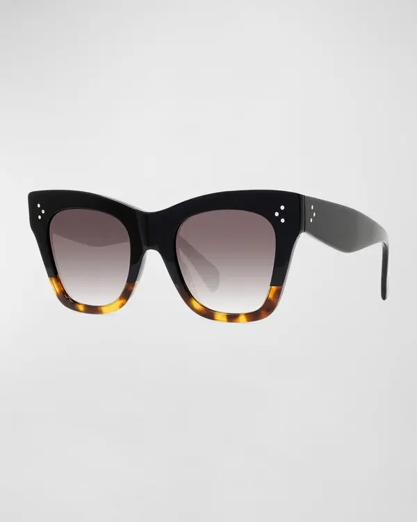 Celine Cat-eye Sunglasses - Black / Brown