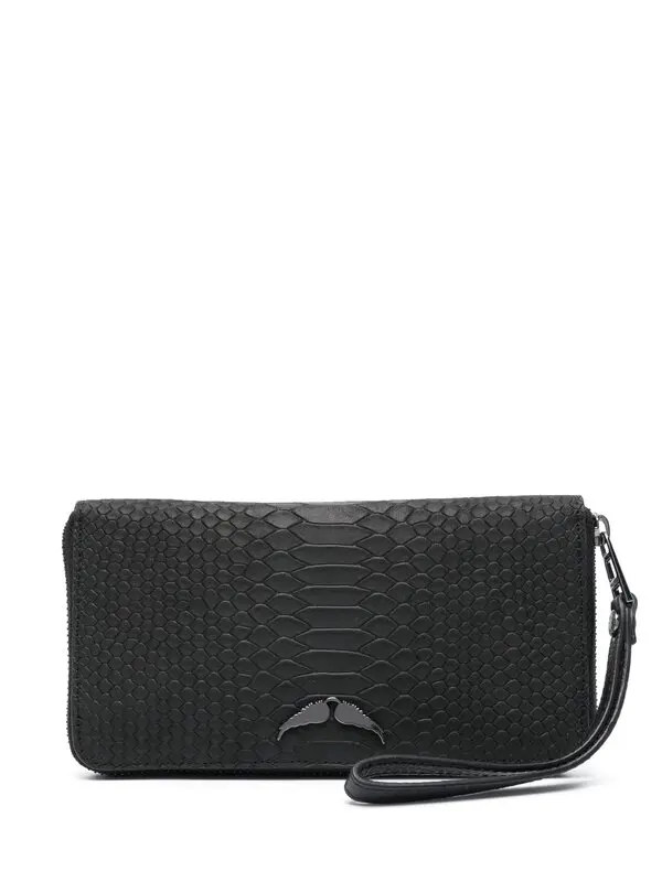 Zadig&Voltaire Crocodile-effect Leather Wallet