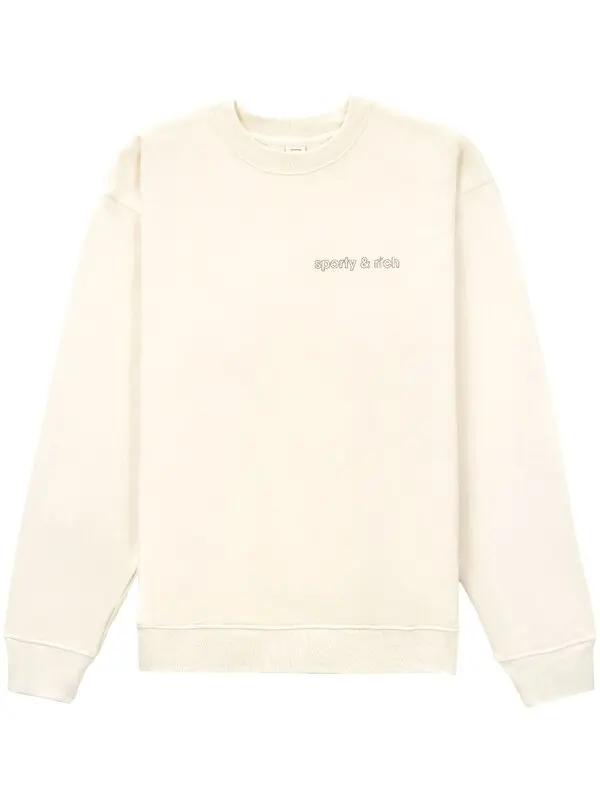 SPORTY & RICH Avant Garde Logo Sweatshirt