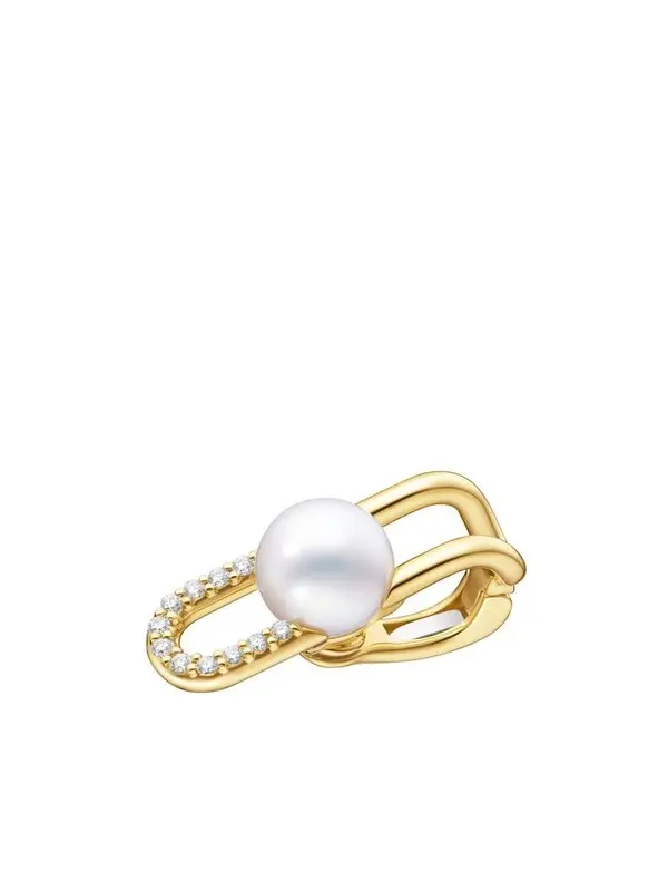 TASAKI 18kt Yellow Akoya Pearl Single Ear Cuff