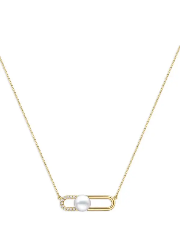 TASAKI 18kt Yellow Fine Link Pearl Necklace