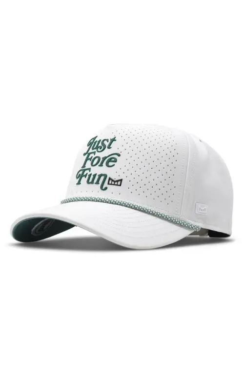 MELIN Odysea Links Hydro Performance Snapback Hat - White/green