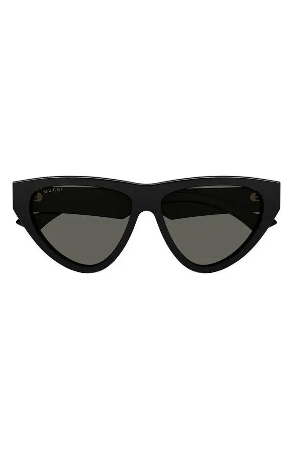 Gucci Cat Eye 58mm Women\'s Black Sunglasses Gucci Generation Cat Eye Sunglasses, 58mm | Bloomingdale main image 4
