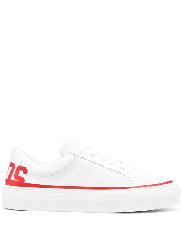 Gcds Logo-print Low-top Sneakers - White