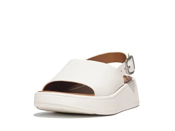 Buy Fitflop F-mode Leather Flatform Back-strap Sandals - Beige At 30% ...