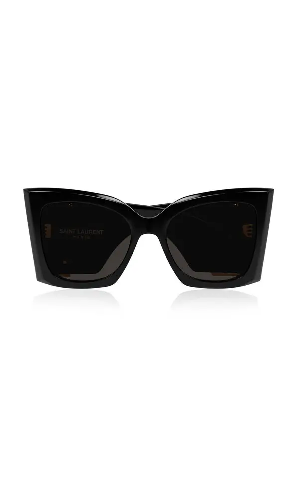Saint Laurent Blaze Oversized Cat-eye Sunglasses - Black