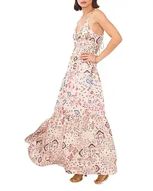 maxi dress with waist cut out Beaded Cut Out Maxi Dress