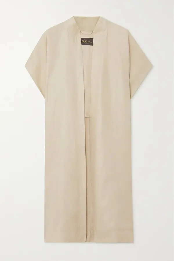 Loro Piana Draped Linen Vest